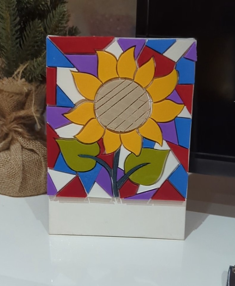 Print-by-color Sunflower by Leon Evans | Download free STL model | Printables.com