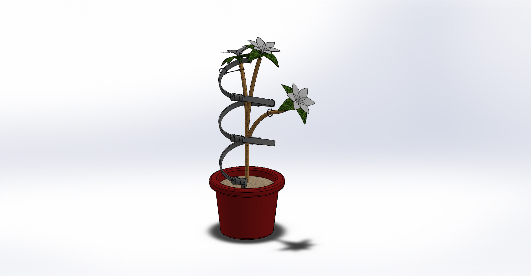 RFDM Adjustable Plant Climber by rafidme89 | Download free STL model ...