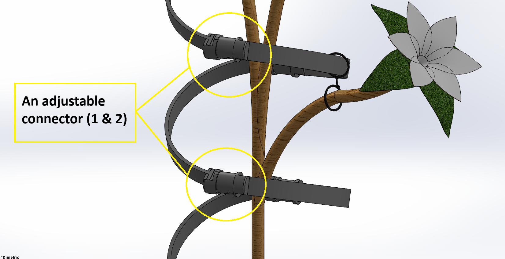 RFDM Adjustable Plant Climber by rafidme89 | Download free STL model ...