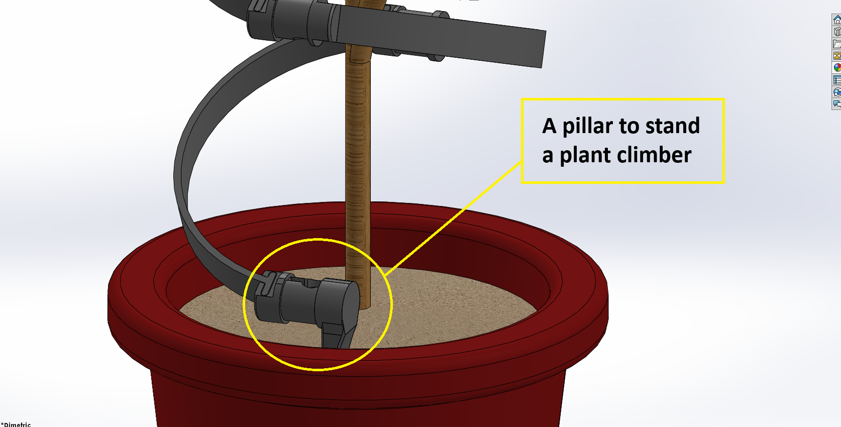 RFDM Adjustable Plant Climber by rafidme89 | Download free STL model ...