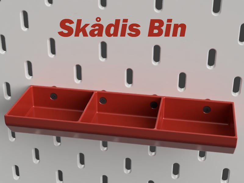 Bins for small parts for Skadis by ORM | Download free STL model ...