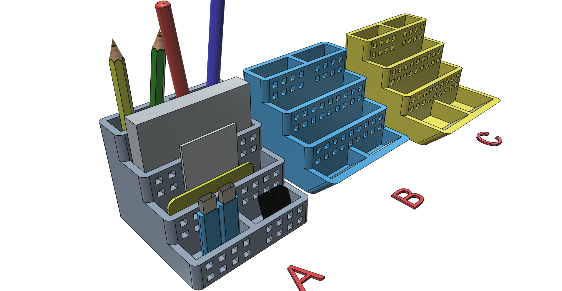 Pen stand by REDZC | Download free STL model | Printables.com