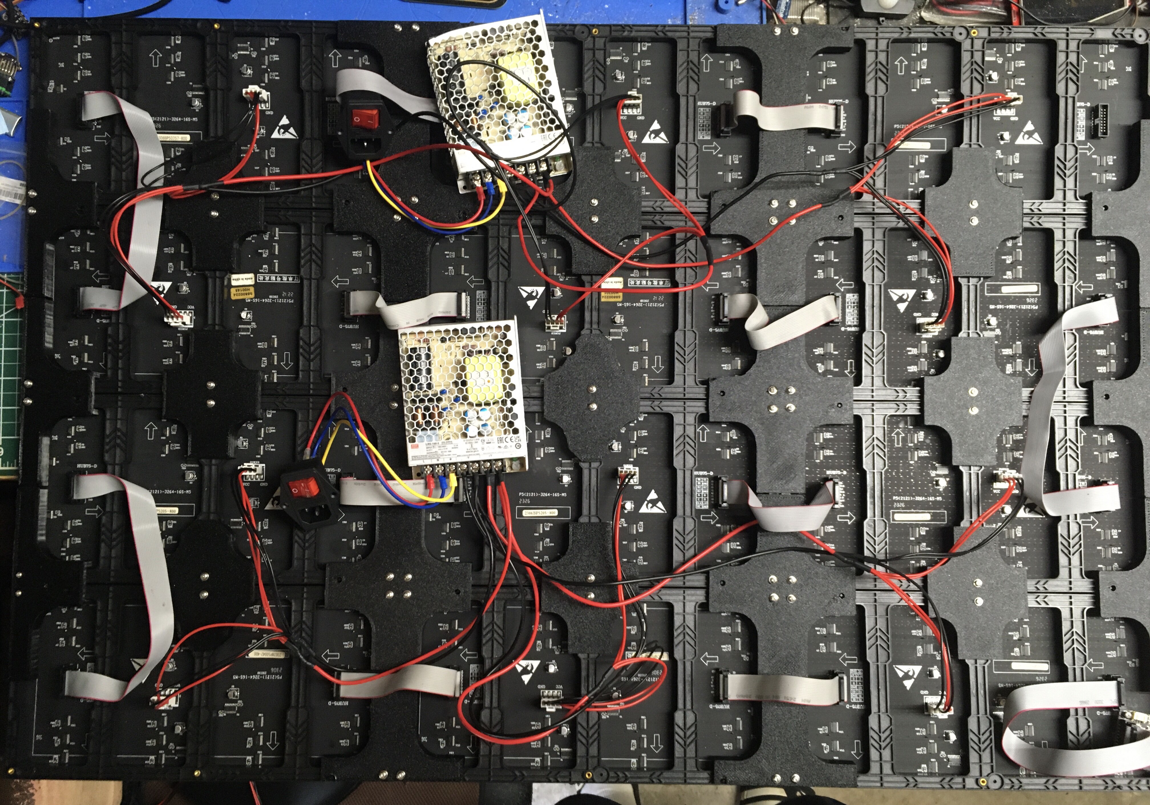 Hub75 5mm Pitch 4-Panel bracket by TreasureDev | Download free STL ...