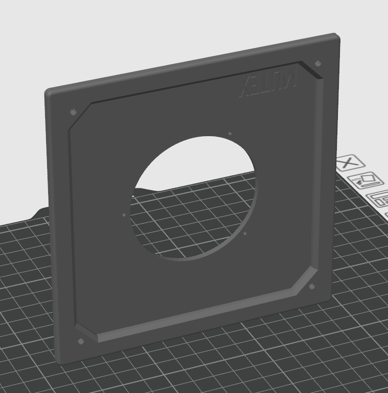 Linhof and Sinar type lensboard for Hypergon 75mm by Rayfor | Download ...