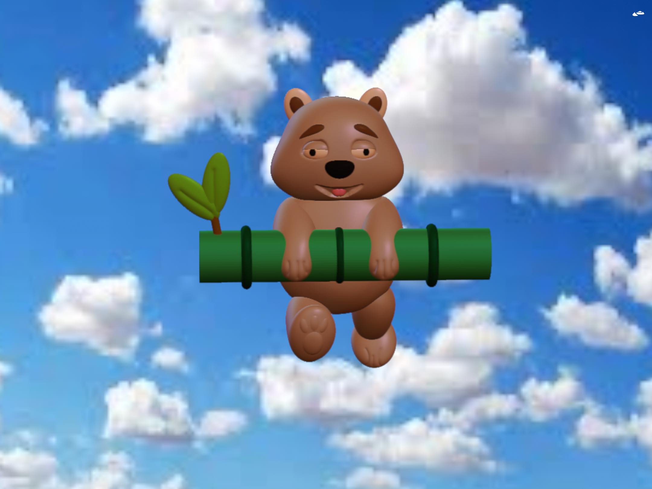 Bear with his bamboo by Primewelder | Download free STL model ...