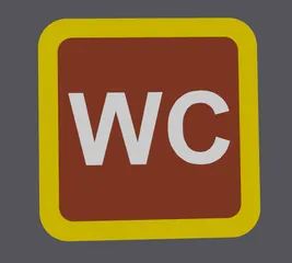 WC SIGN by Matrix | Download free STL model | Printables.com