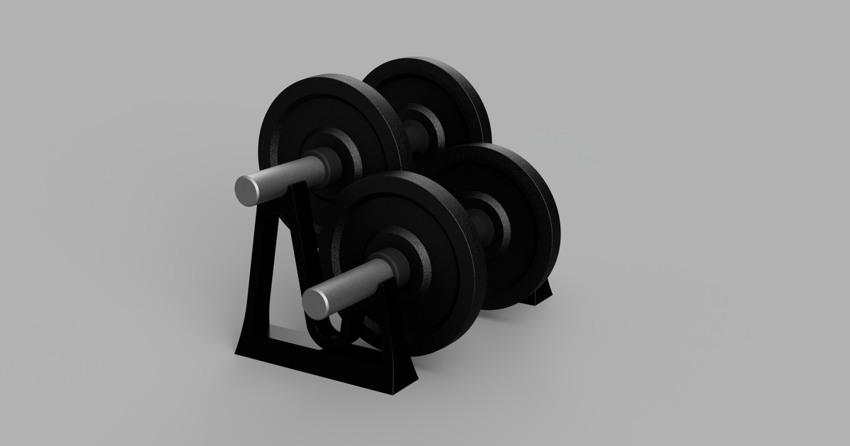 Dumbbell Weight Stands by TEFletcherr | Download free STL model ...
