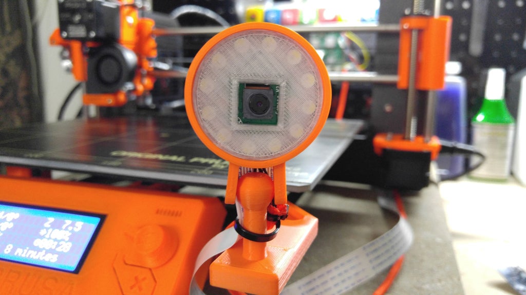 Raspberry Pi Camera Case w/ NeoPixel Ring (12 LED) by nixternal ...