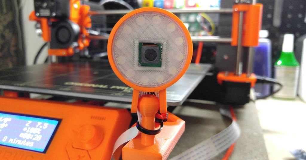 Raspberry Pi Camera Case w/ NeoPixel Ring (12 LED) by nixternal ...