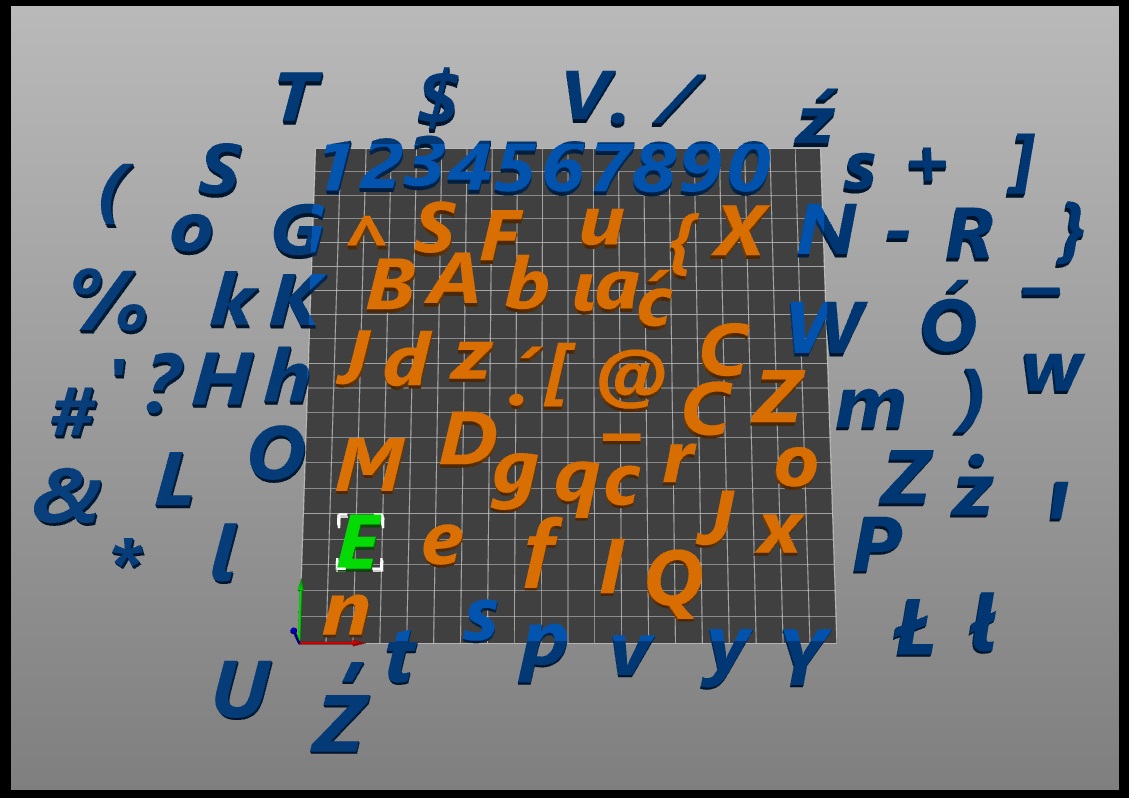 Alphabet - alfabet - numbers- cyfry oraz PL znaki by MazziNiX ...