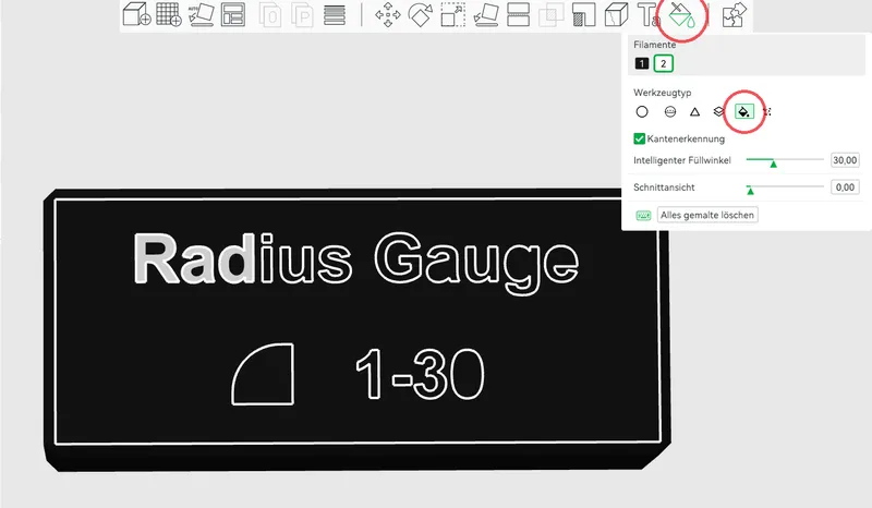 Radius Gauge R1-30mm by RestoreDoctor - MakerWorld