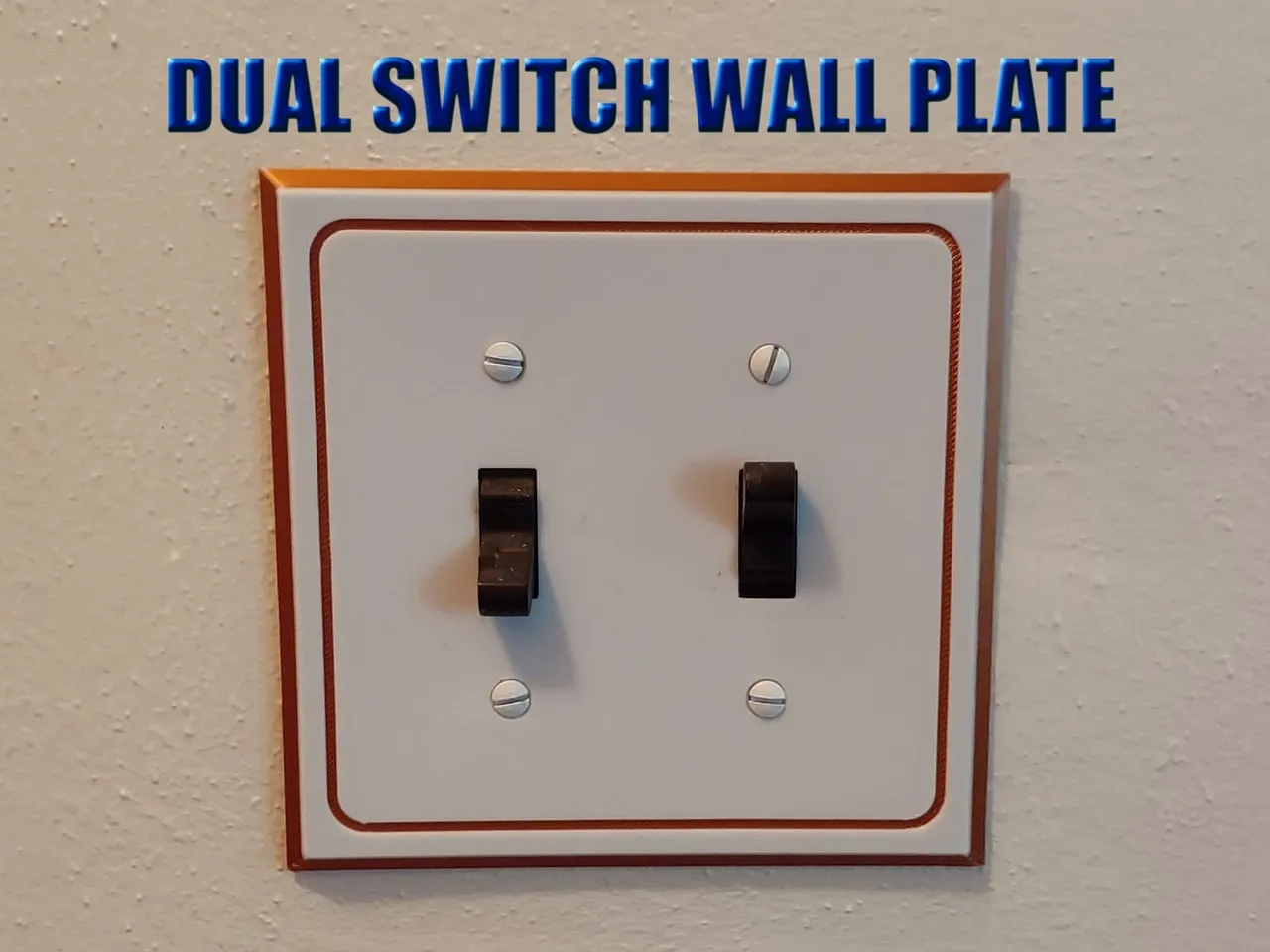 Wallplate, Dual Switch by JPM Designs | Download free STL model ...