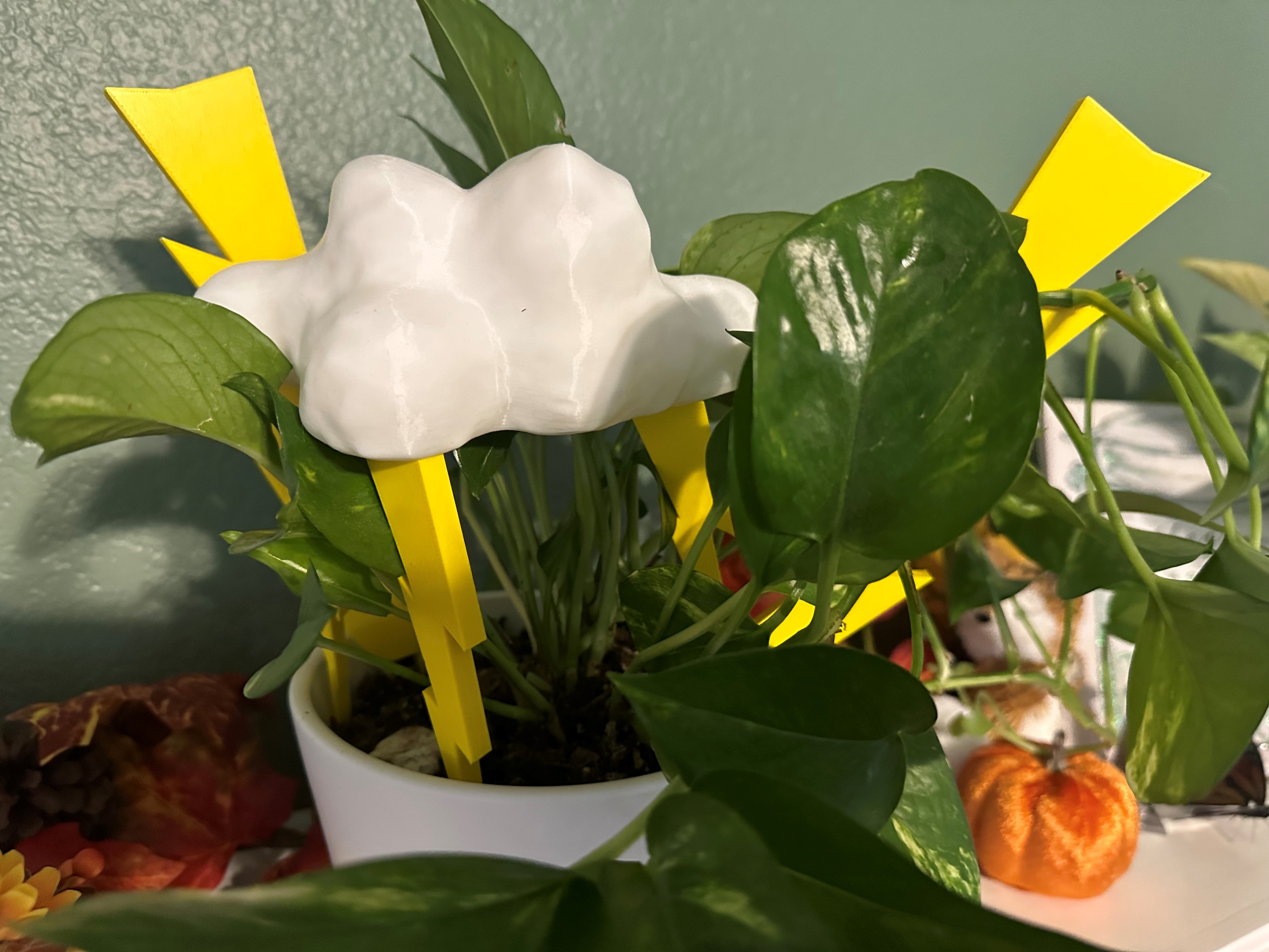 Cloud and Lightning Plant Supports and Waterer by Baughb | Download ...
