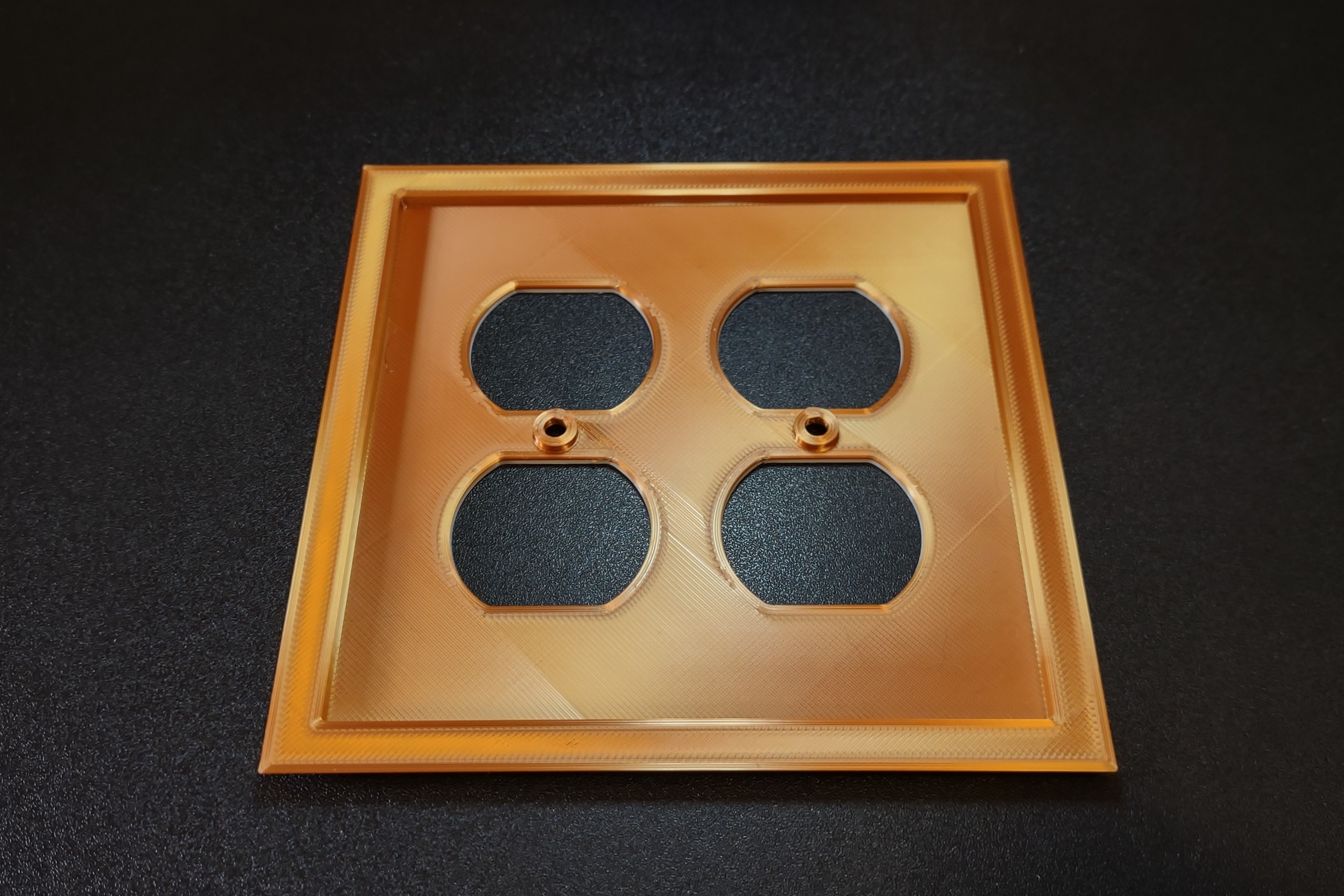 Wallplate, 2-Gang Outlets by JPM Designs | Download free STL model ...