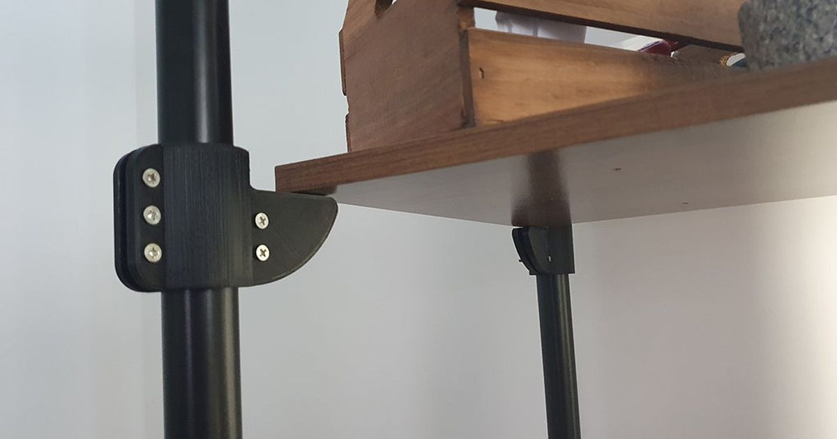 Tube Shelf Support by R3Design | Download free STL model | Printables.com