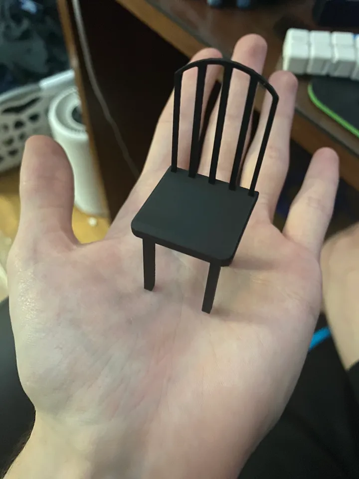 Tiny Desk and Chair by AchieveSteve | Download free STL model ...