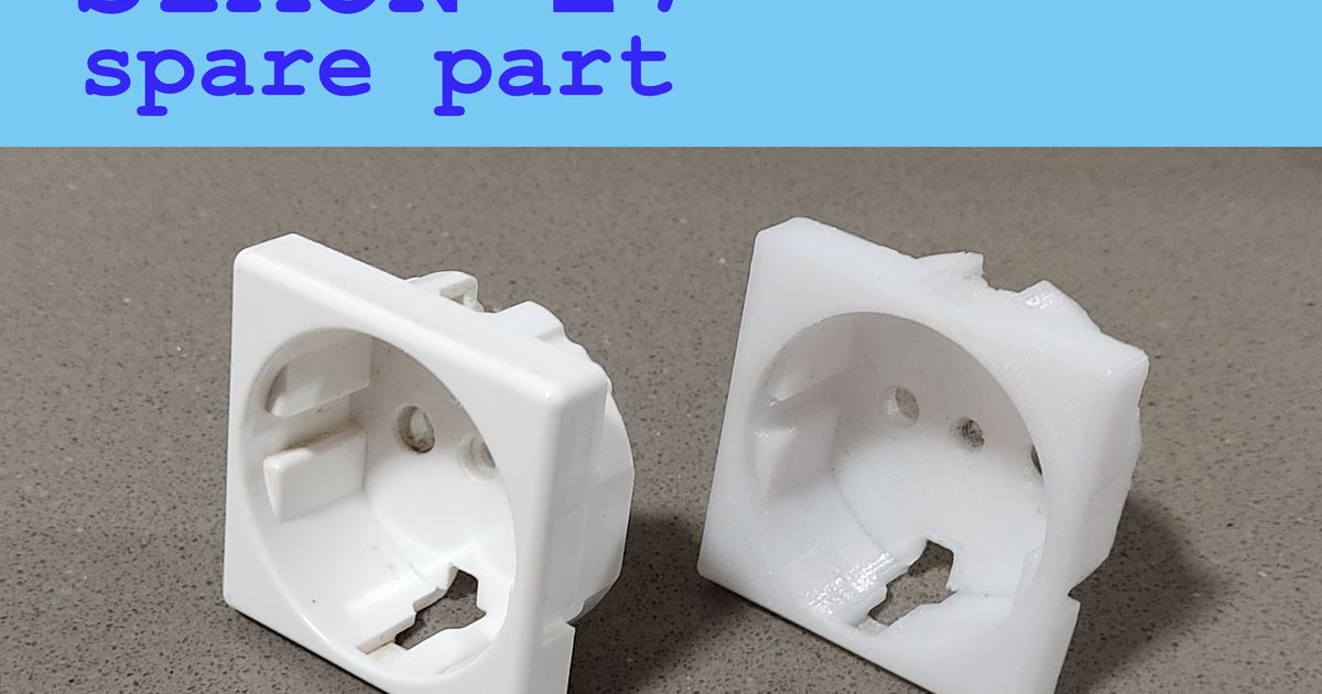 Simon27 Plug Cover Replacement by A2S_dESING | Download free STL model ...