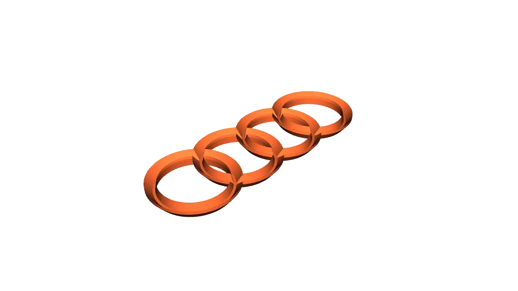 Audi (Front) Emblem Cover or Mold by labemolon | Download free STL ...