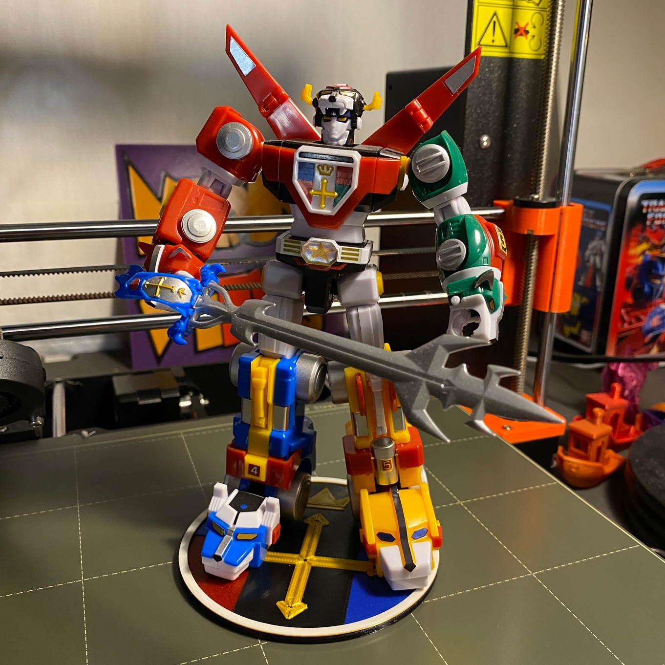 Voltron Coaster / Display Stand by nerdyviews | Download free STL model ...