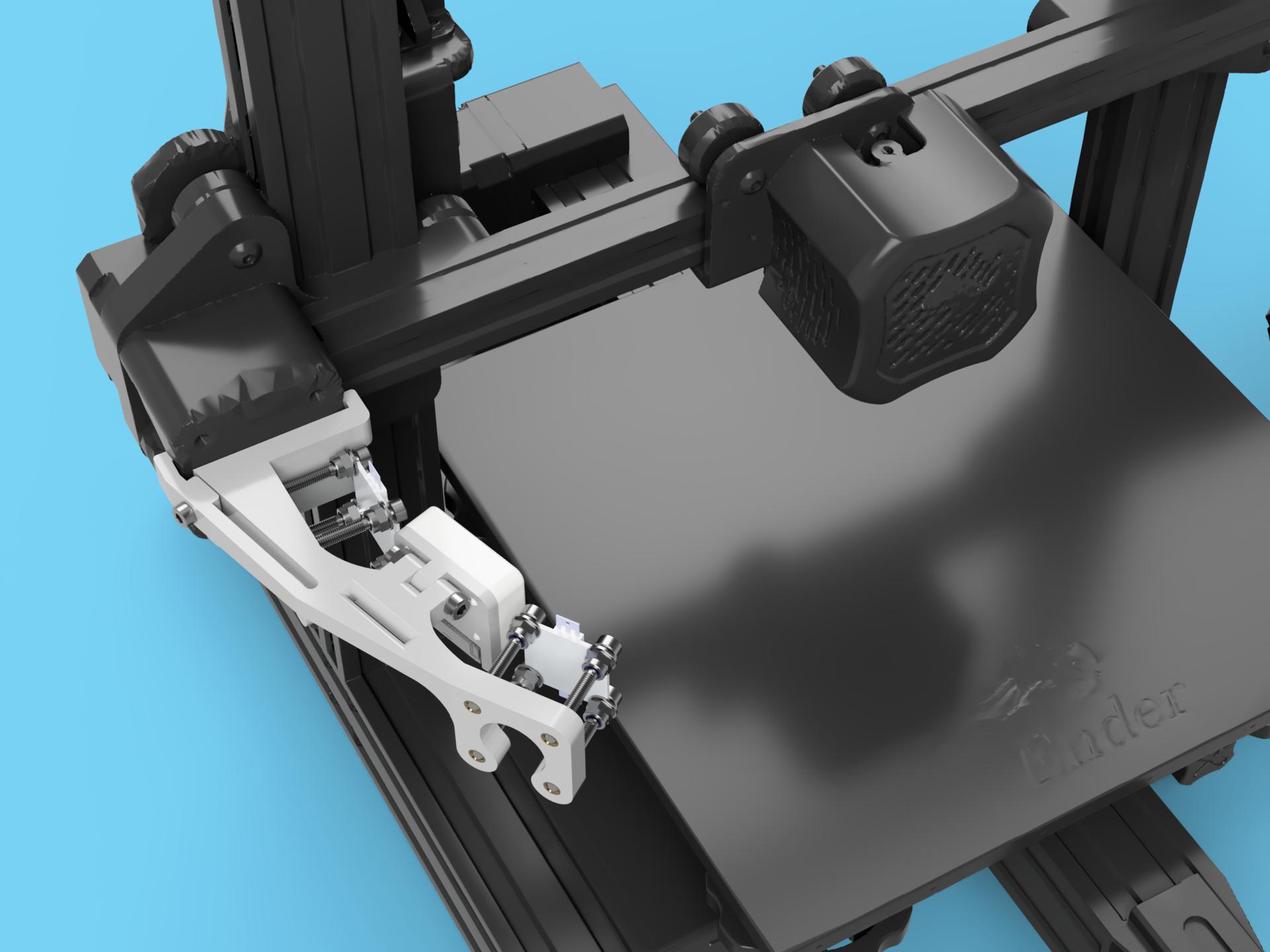 Pi Cam v3 mount + 2x 10W LED for Ender 3 V2 by RustyHero | Download ...