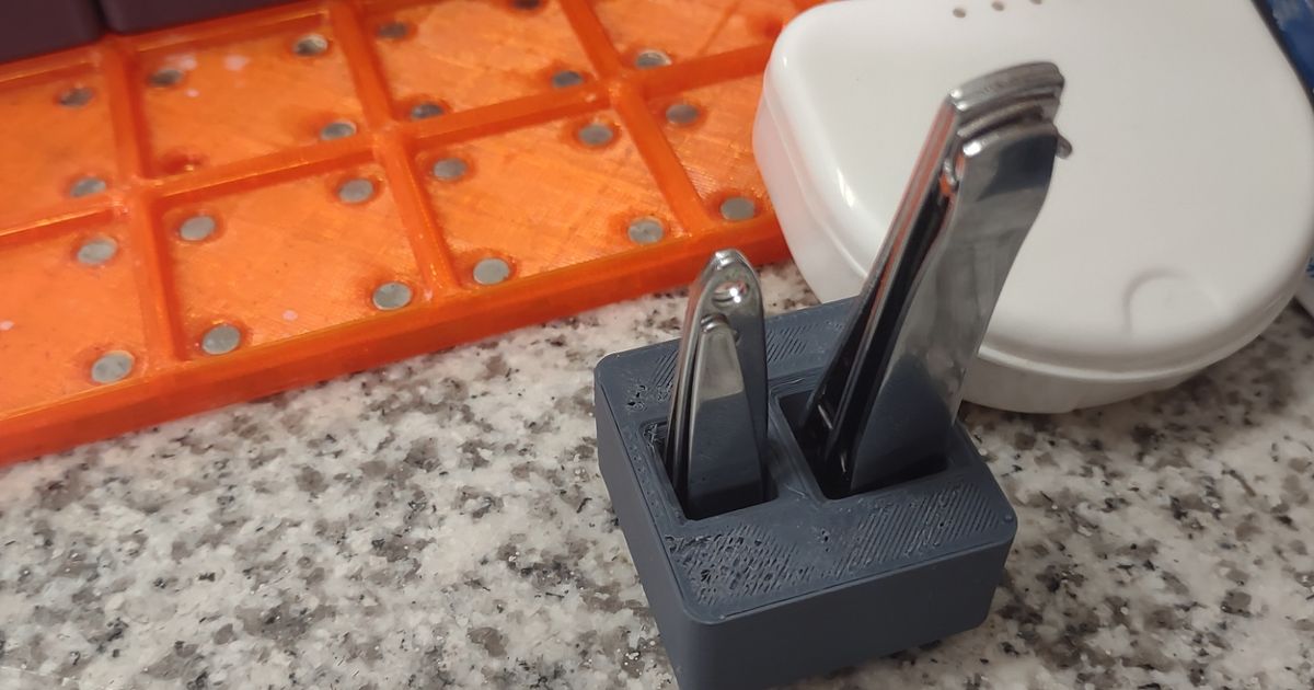 Gridfinity nail clipper holder by Gunner A | Download free STL model ...