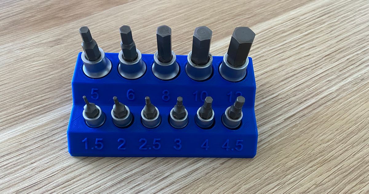 Kincrome 11 piece bit set organiser by Fpilot | Download free STL model ... Kincrome 11 piece bit set organiser by Fpilot | Download free STL model ...