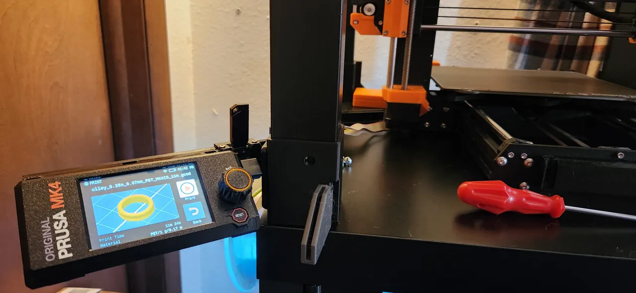 Prusa MK4 LCD Quick Mount relocation system and swing mount by wikallen ...