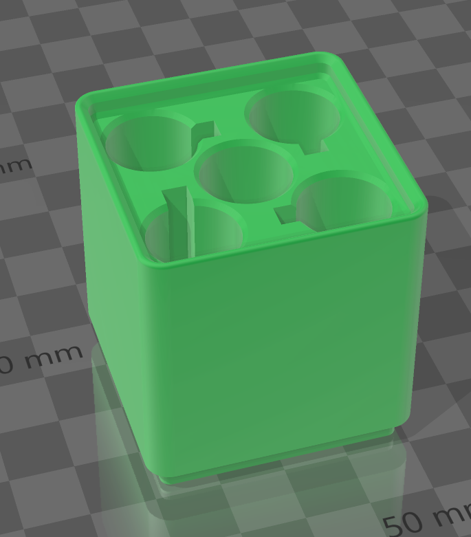 Gridfinity Sharpie Storage Block (Tip Down With Clips Version, Better ...