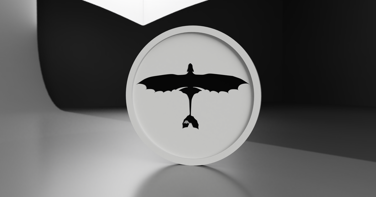 How to train your dragon - Toothless Top Profile coaster 2 Colours! by ...