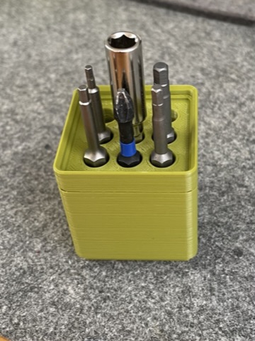 Gridfinity Bit Holder (Long Bits) by Wolfgang Sagichnet | Download free STL model | Printables.com