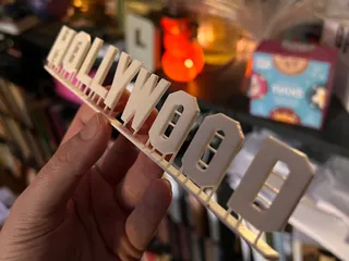 Hollywood Sign decoration by Grafit | Download free STL model ...
