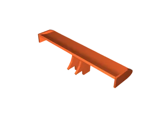 Replacement Rear wing GT1 Car Carrera 1/32 by Gsigold | Download free ...