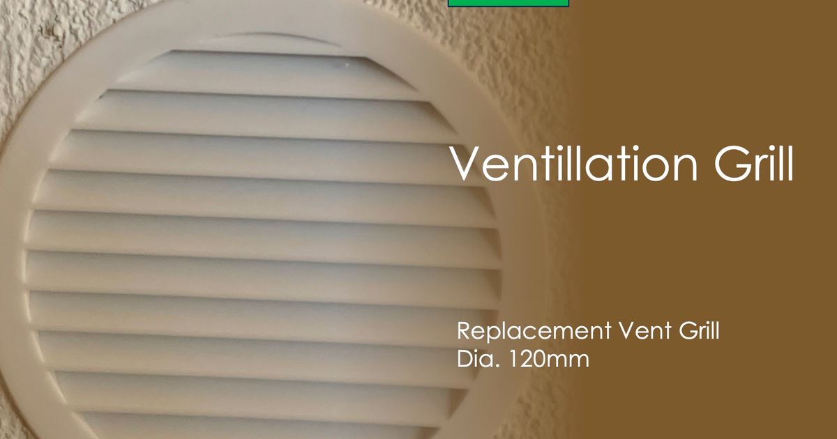 Air Ventilation Grill with mosquito stop by BRIM | Download free STL ...