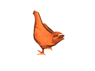 Low poly chicken by Martin | Download free STL model | Printables.com