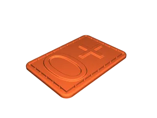Military Blood Type Patch by AndyZen | Download free STL model ...