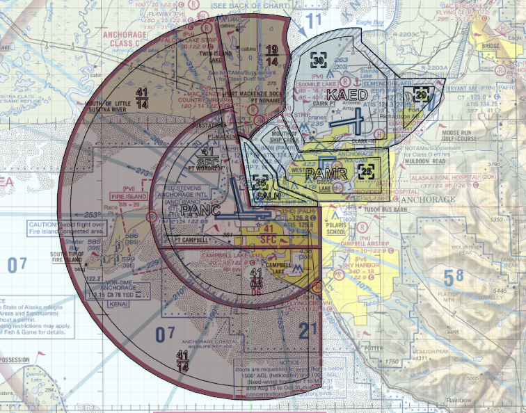 PANC Terminal Area 3D Map (Sectional Scale) by Nicholas Tupper ...