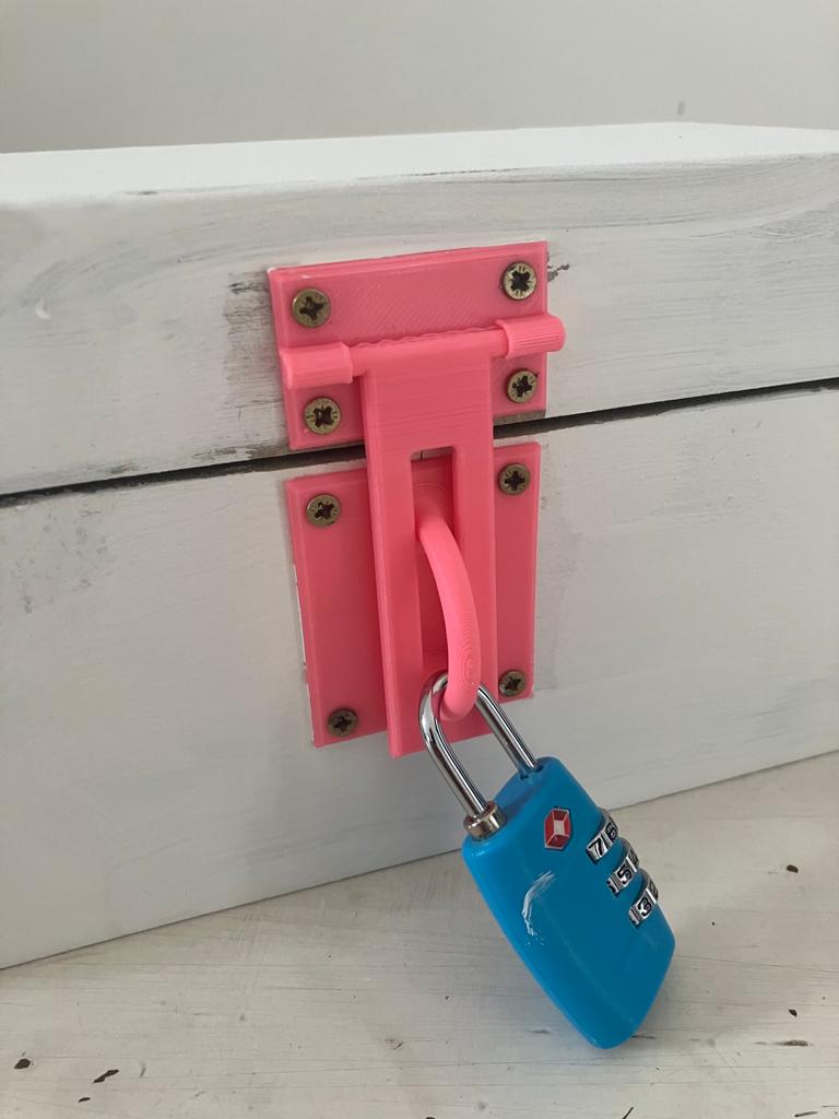 Lockable Latch by rupedoggydog7 | Download free STL model | Printables.com