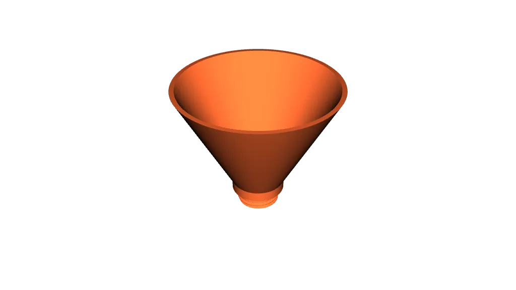 Threaded Oil Funnel by SamP | Download free STL model | Printables.com