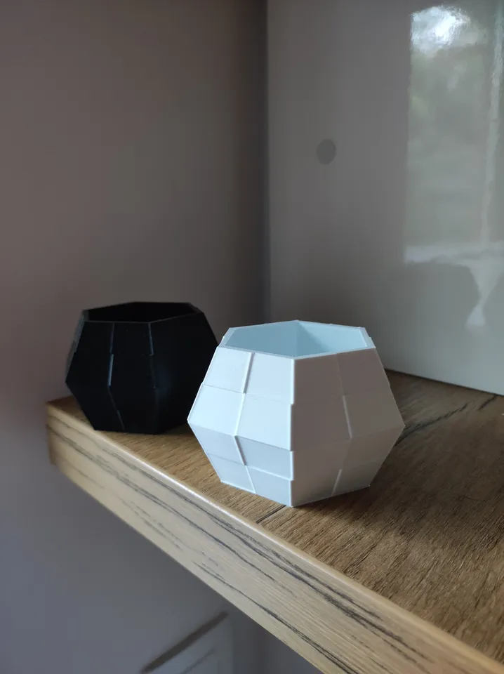 Geometric Pot by DigiChuck | Download free STL model | Printables.com