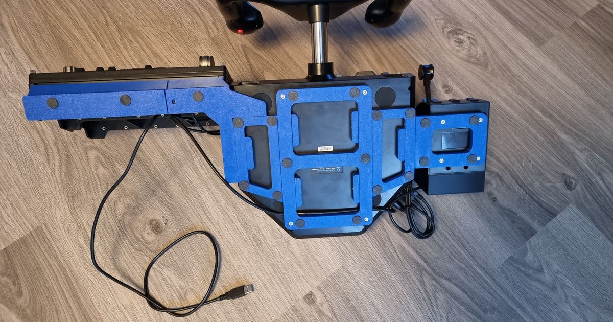 Saitek Yoke Frame Support by Guym | Download free STL model ...