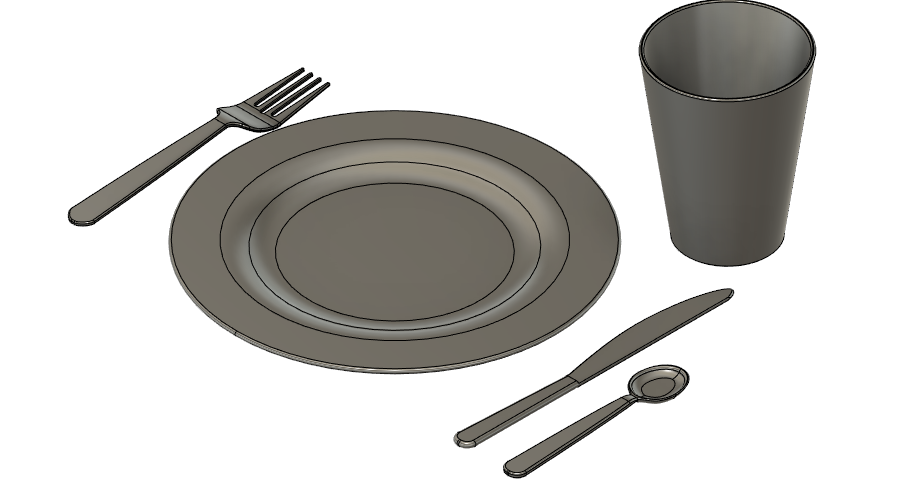 Dinnerware Set by Tyler Nielsen | Download free STL model | Printables.com