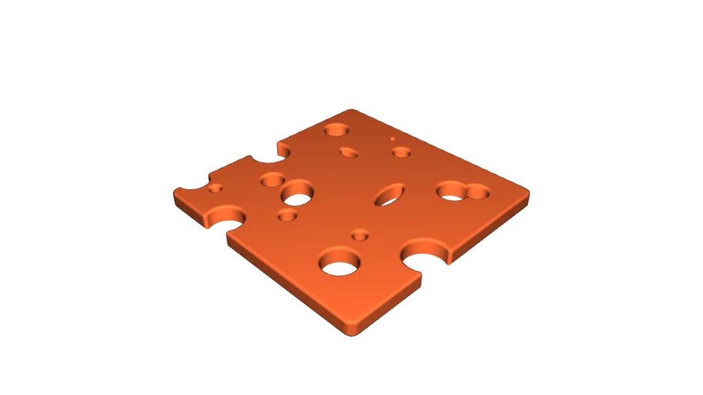 Cheese Coaster by Tyler Nielsen | Download free STL model | Printables.com