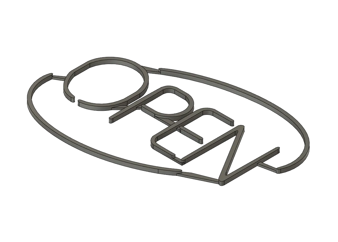 Neon-Style Open Sign by Tyler Nielsen | Download free STL model ...