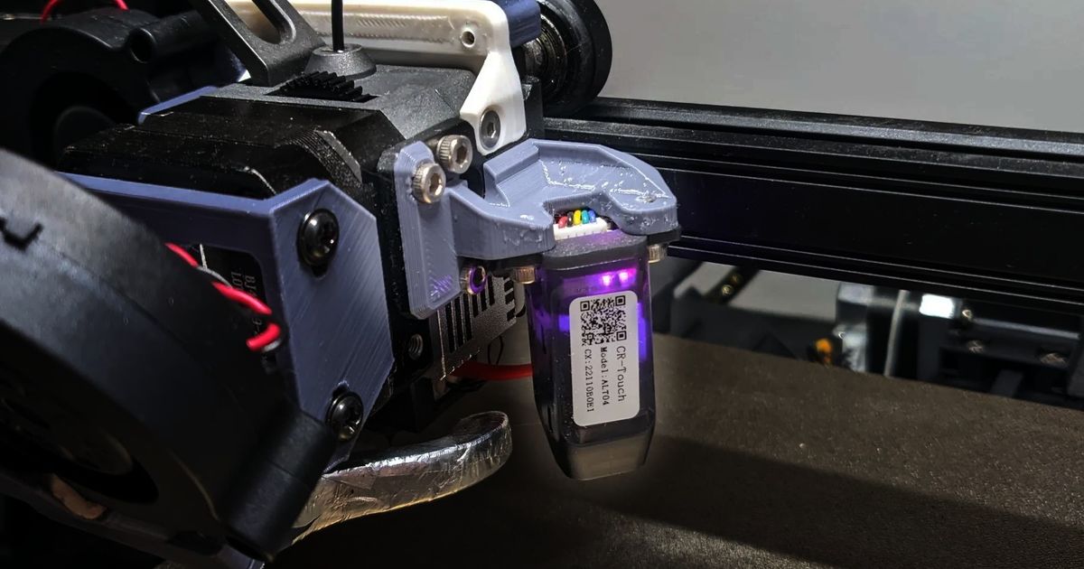 Ender 3 S1 / Sprite right BLTouch mount, with calibration pattern by ...