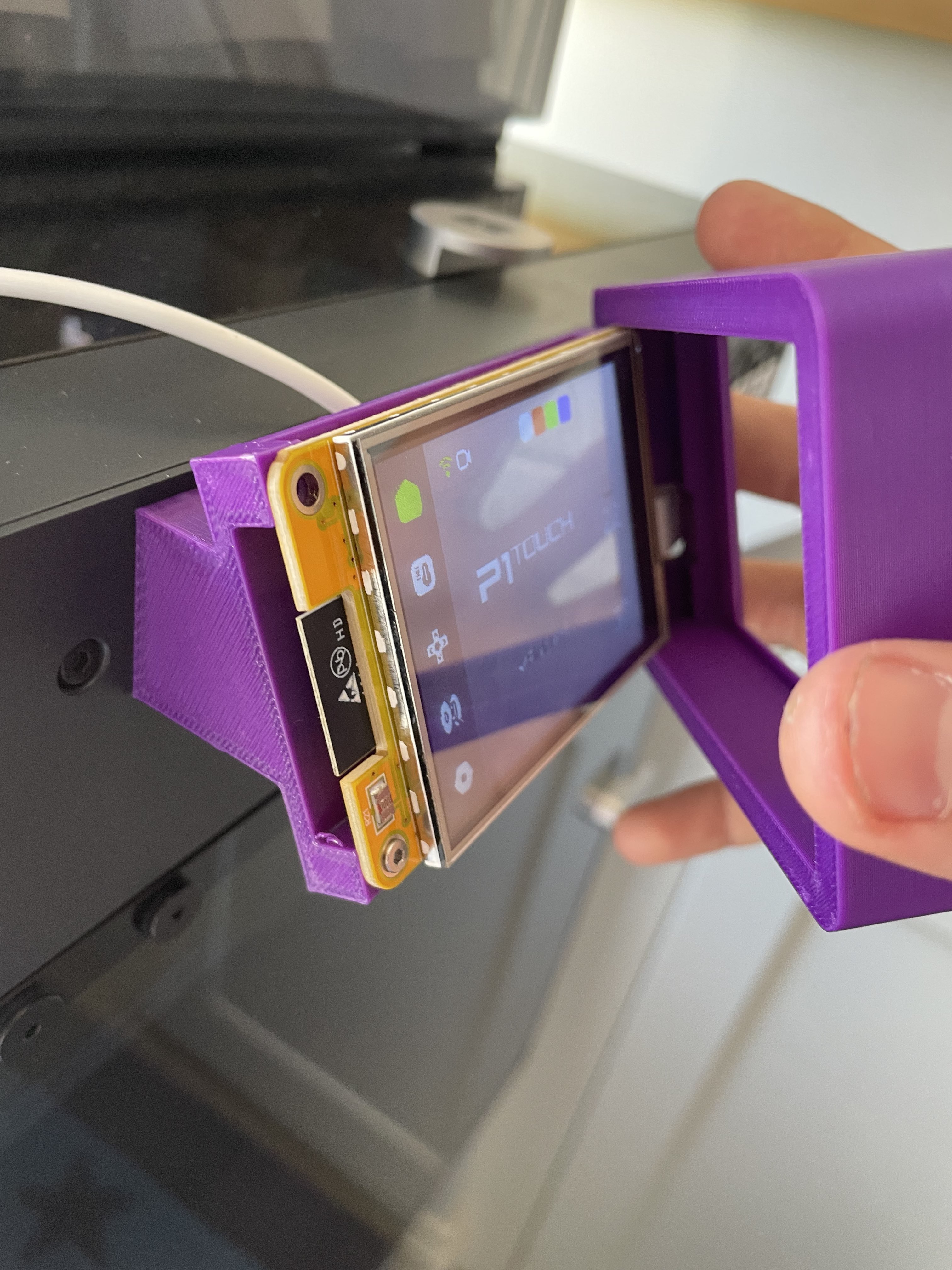 Bambulab P1 Touch replacement screen mount for p1p and p1s (angled) by ...