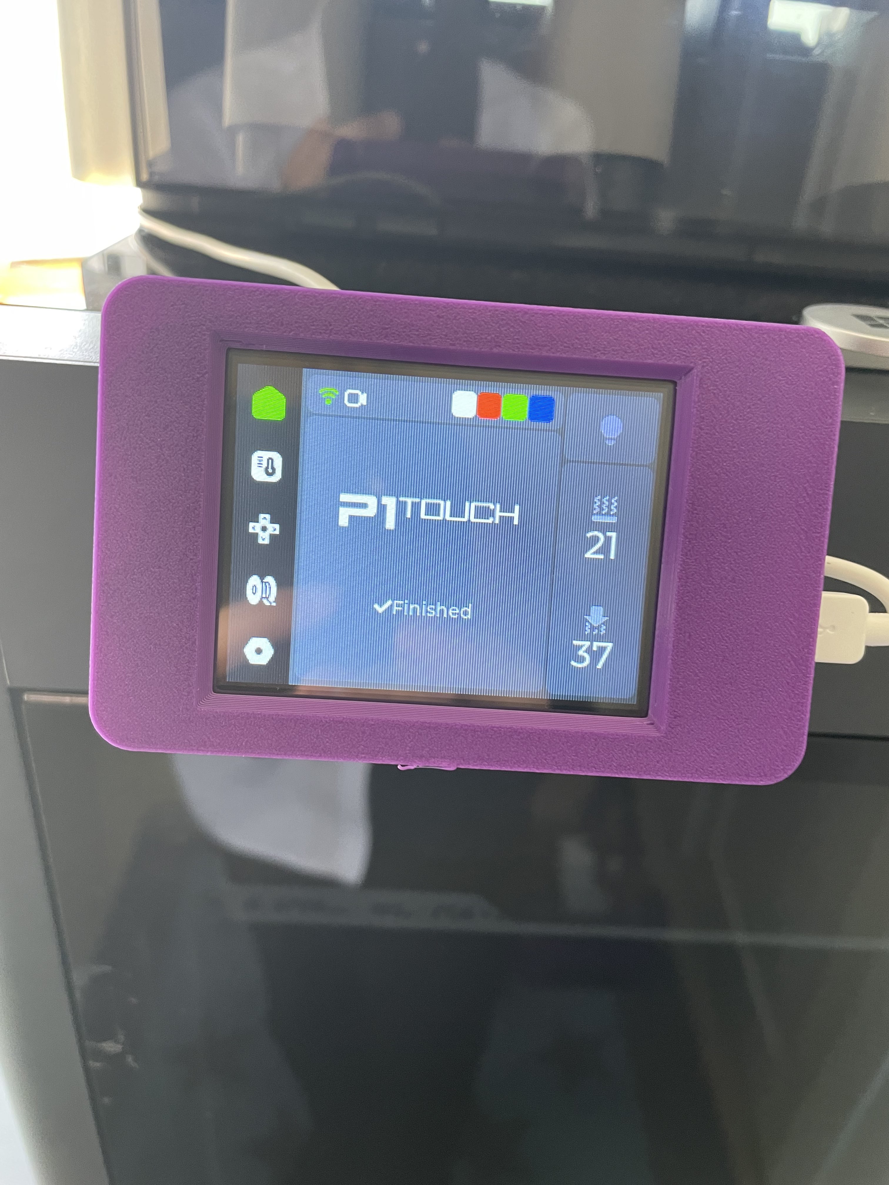 Bambulab P1 Touch replacement screen mount for p1p and p1s (angled) by ...