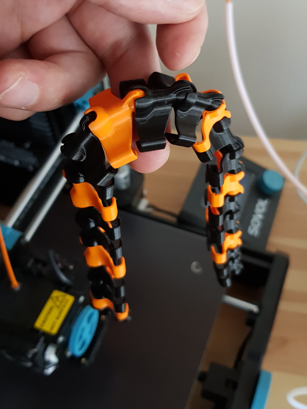 Smoother Cable Chain / Spine for SOVOL SV06 with scaled ball joint por ...