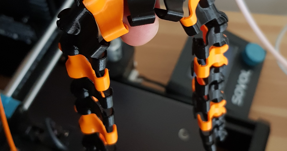 Smoother Cable Chain / Spine for SOVOL SV06 with scaled ball joint por ...