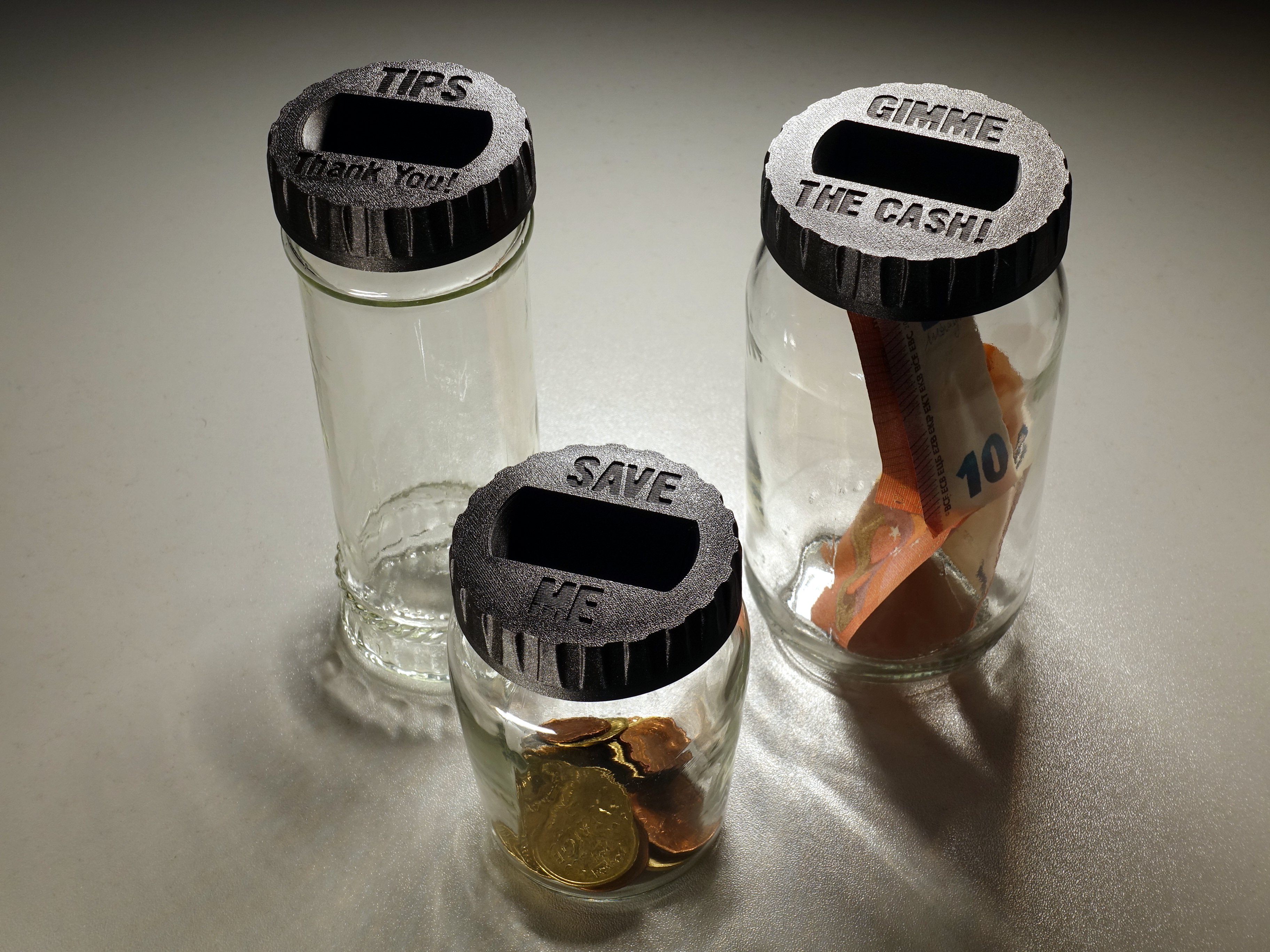 Coin Funnel Jar Lid by ishikawats | Download free STL model ...