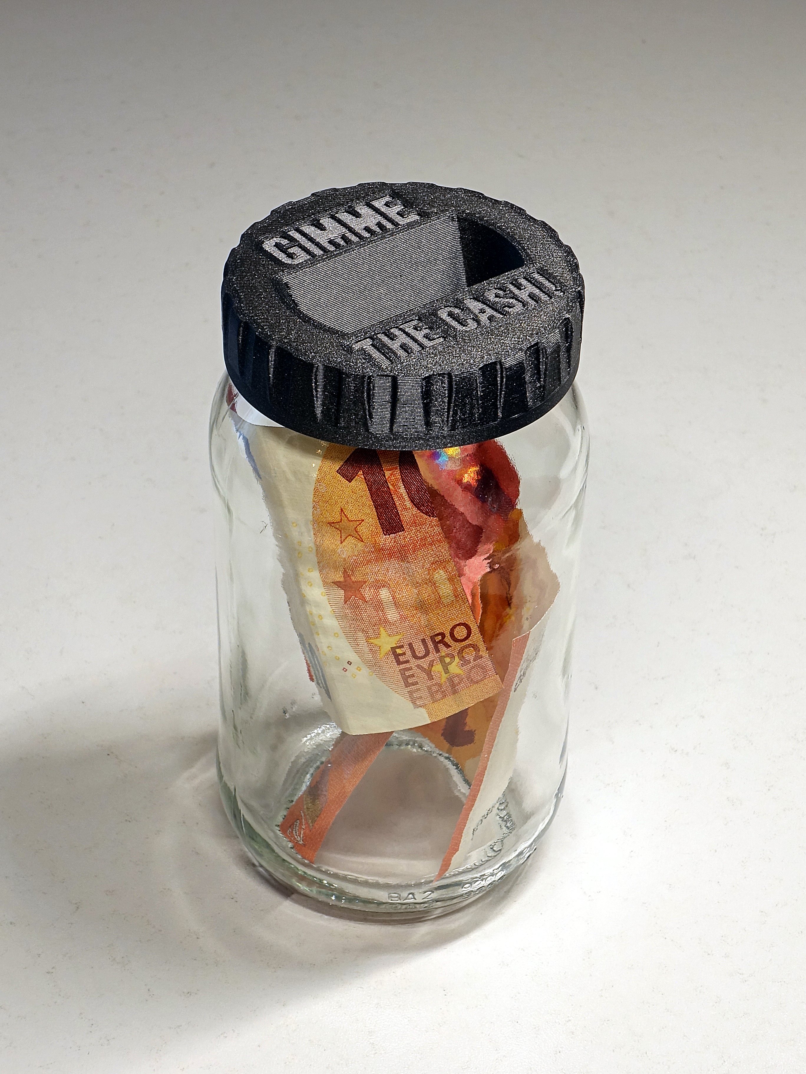 Coin Funnel Jar Lid by ishikawats | Download free STL model ...